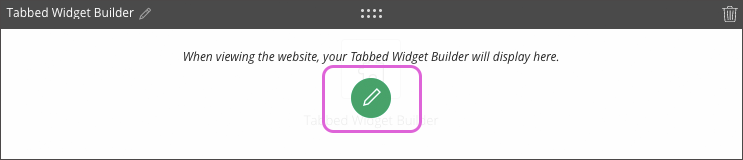Tabbed Widget Builder App – Community Engagement