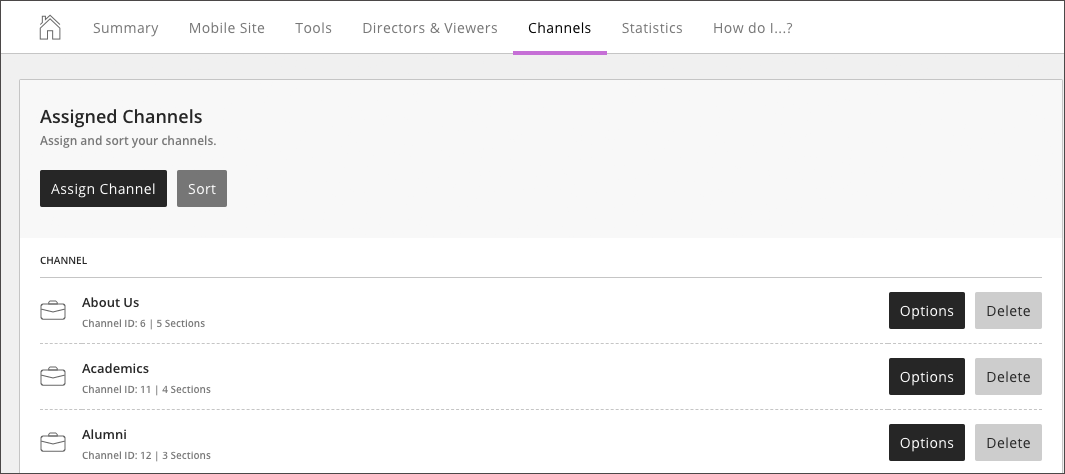 Add Channels to Sites – Community Engagement