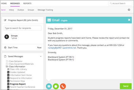 Create and Send Messages – Community Engagement