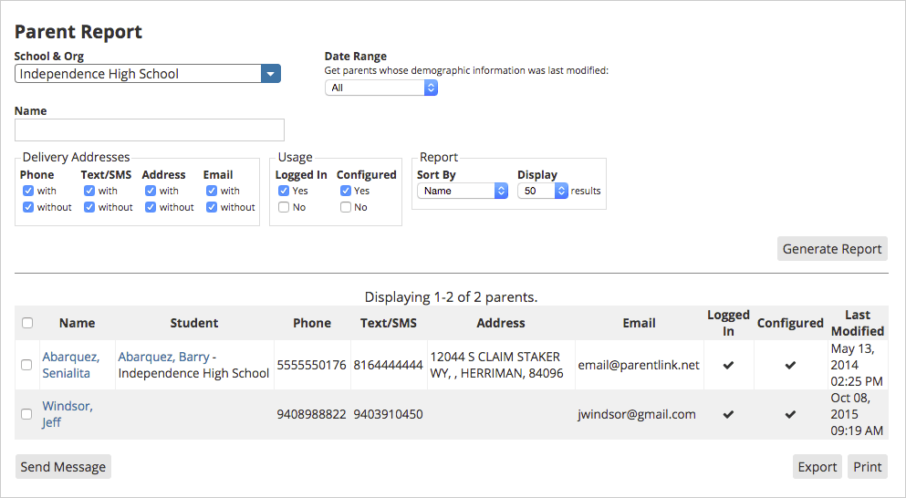 Account Reports – Community Engagement
