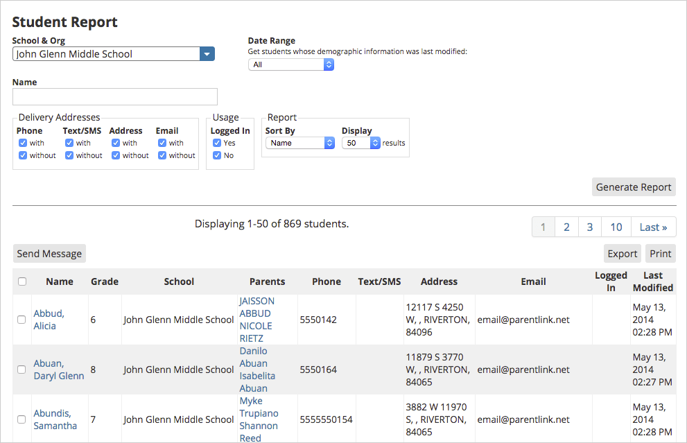 Account Reports – Community Engagement